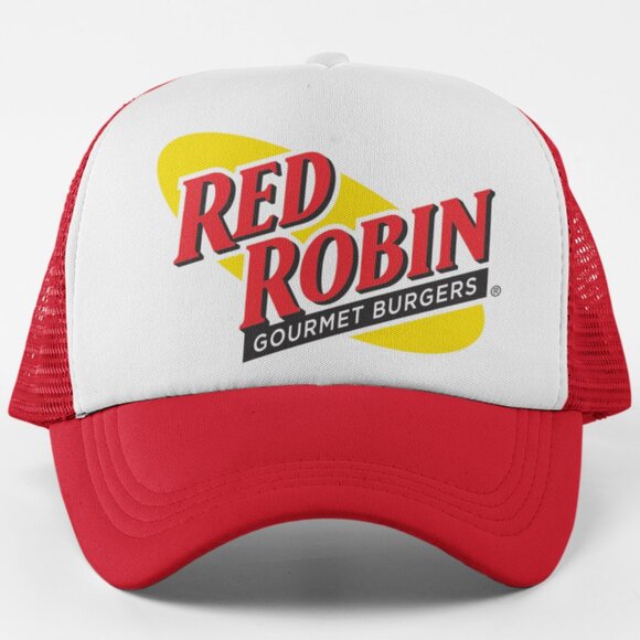 Accessories | New Red Robin Burgers Foam Trucker Mesh Snapback Hat ...
